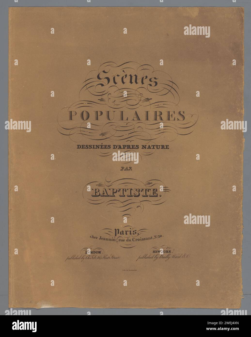 Cover for: scenes from daily life, Martin Sylvestre Baptiste, 1833 ...