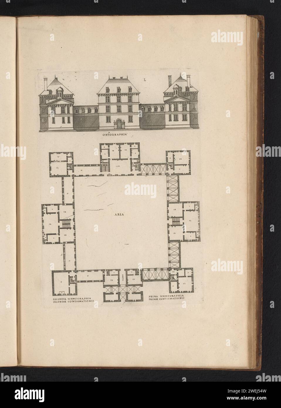 ornamentprent, Jacques Androuet, 1559 View and map of architecture ...