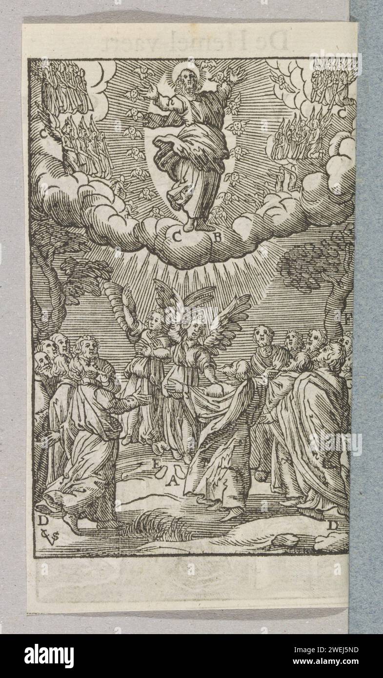 Ascension of Christ, 1629 print Christ, with raised hands, is included ...