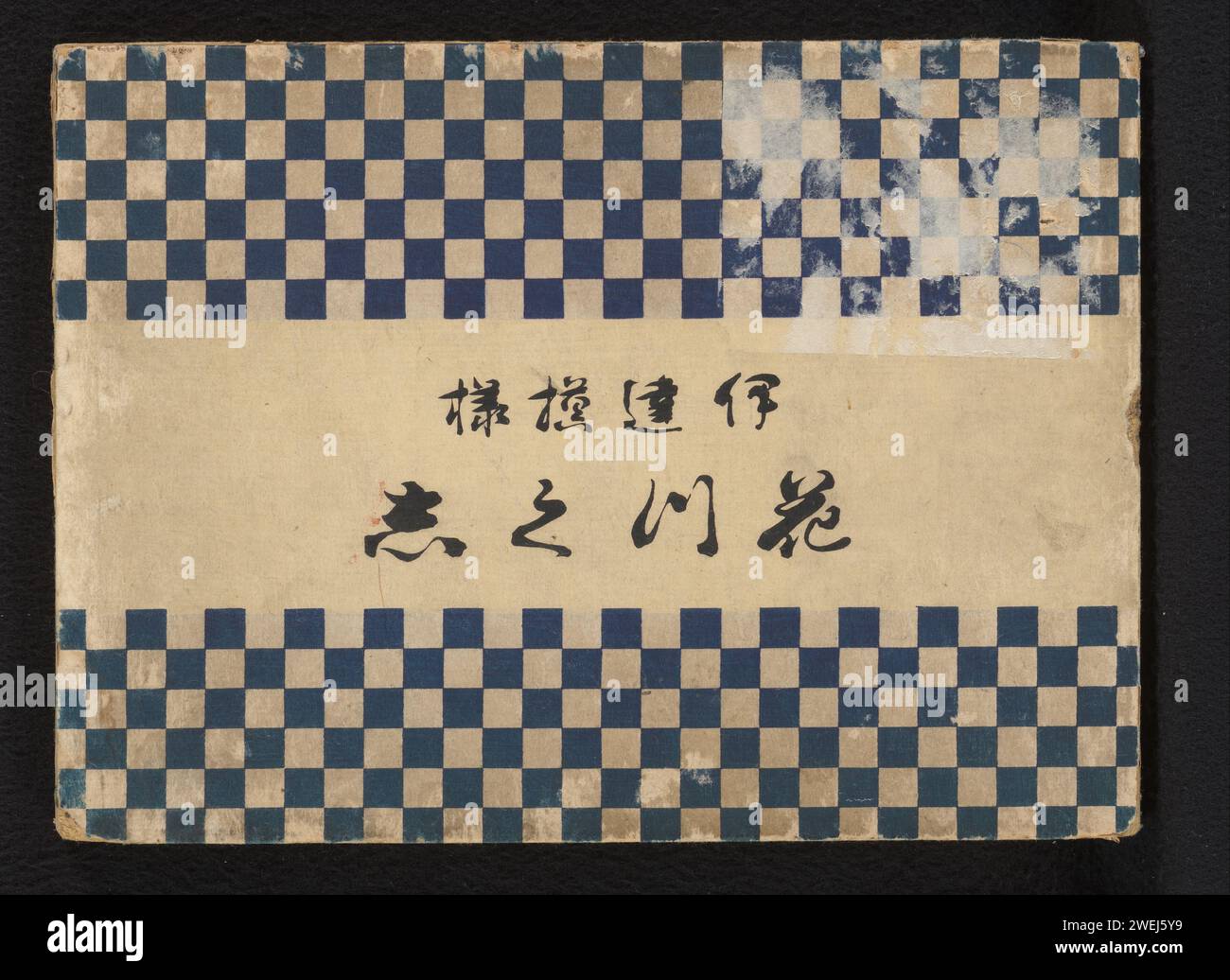 Bloemrich Designs, 1905 book Hard cover with blue and white block ...