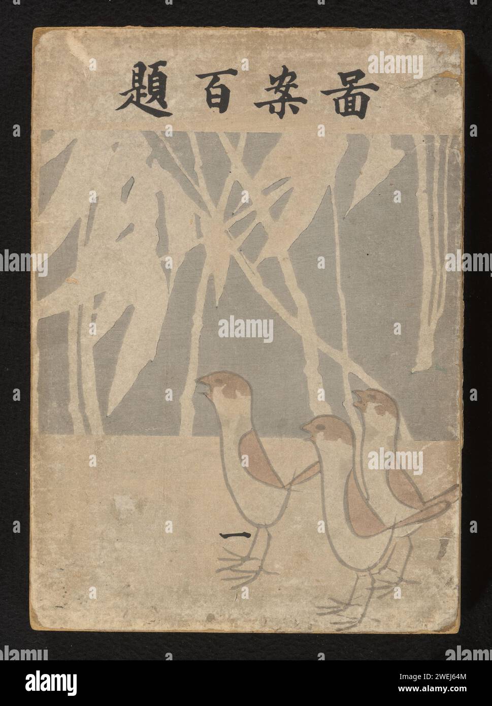 A hundred designs - part one, 1910 book Leporelloalbum; Cover with ...