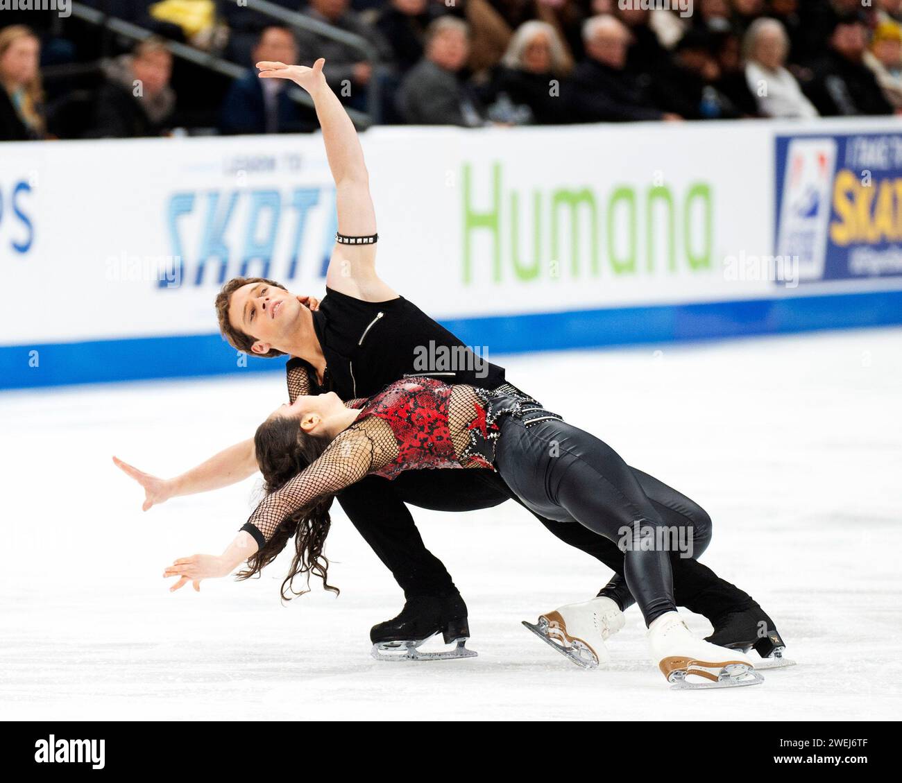 Columbus, Ohio, United States. 25th January, 2024. Caroline Green and ...