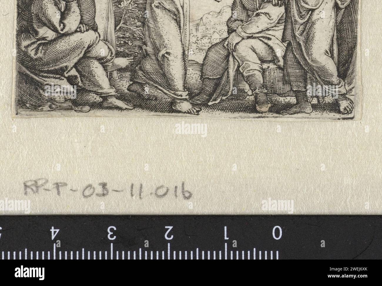 Christ teaches the disciples, Georg Pencz, 1534 - 1535 print paper ...