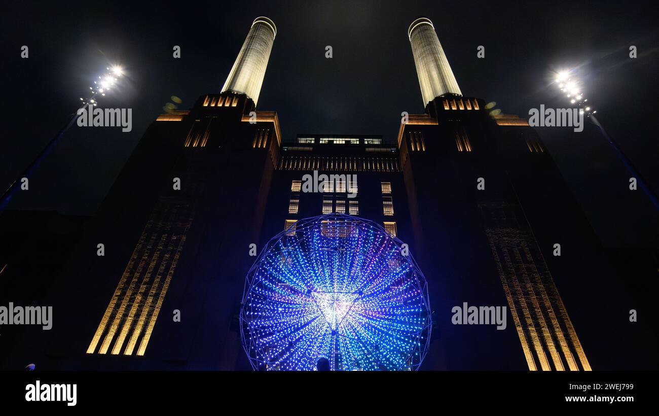 London, UK, 25th January 2024, Battersea Power Station’s annual Light ...