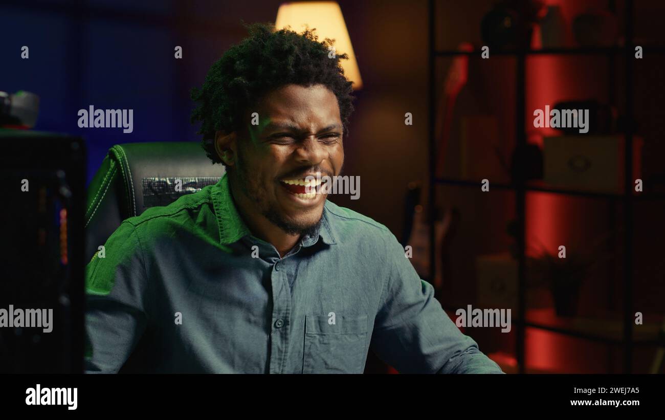 Player in rgb lit hi-res stock photography and images - Alamy