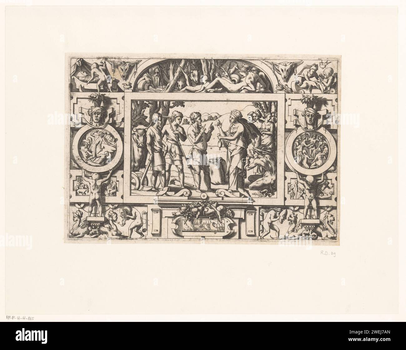 Ino poisons the harvest of the Kingdom of Thebes, René Boyvin, After ...