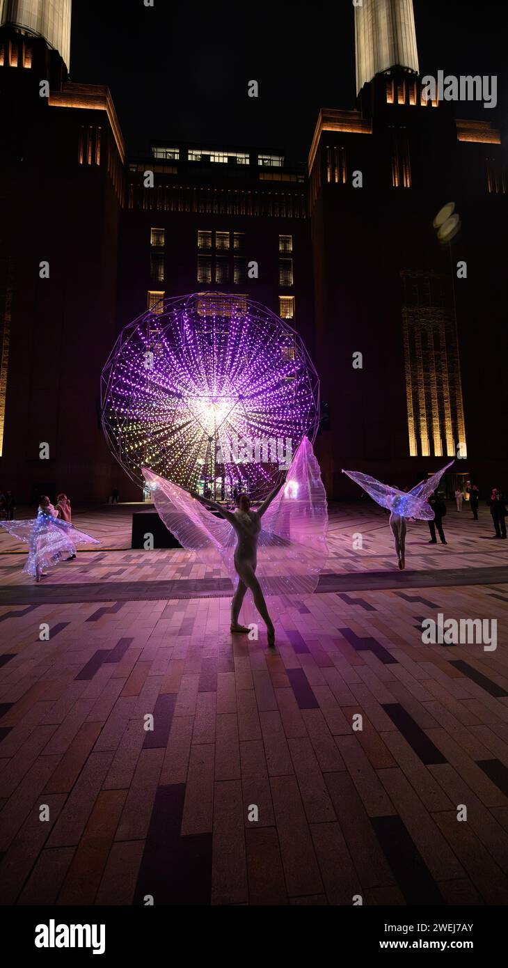 London, UK, 25th January 2024, Battersea Power Station’s annual Light ...
