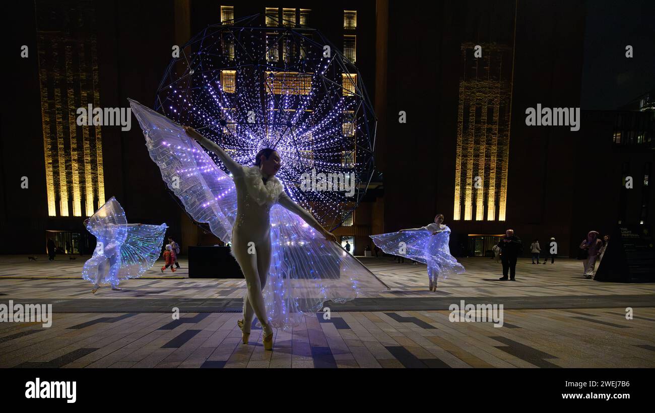 London, UK, 25th January 2024, Battersea Power Station’s annual Light ...