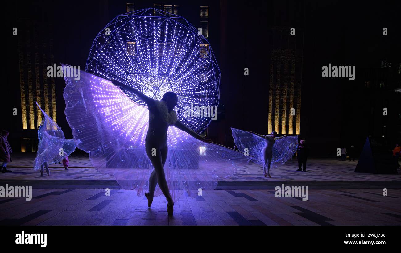 London, UK, 25th January 2024, Battersea Power Station’s annual Light ...