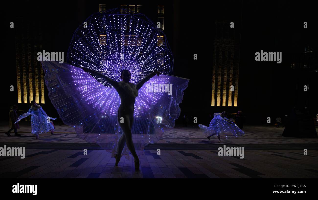 London, UK, 25th January 2024, Battersea Power Station’s annual Light ...