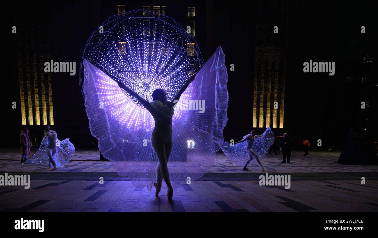 London, UK, 25th January 2024, Battersea Power Station’s annual Light ...