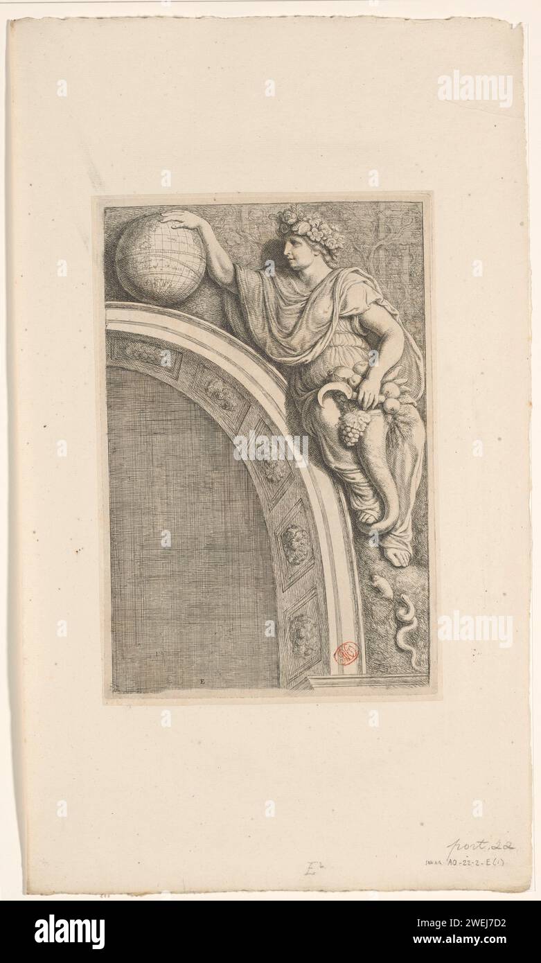 Relief with personification of the Earth element above arch on the west ...