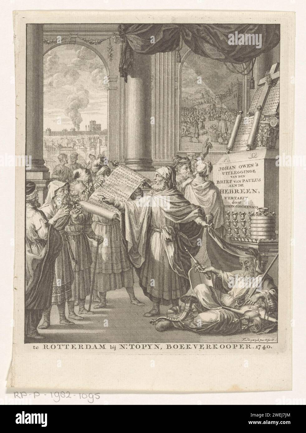 Paul unveils Mozes, François Van Bleyswijck, 1740 print The Apostle ...