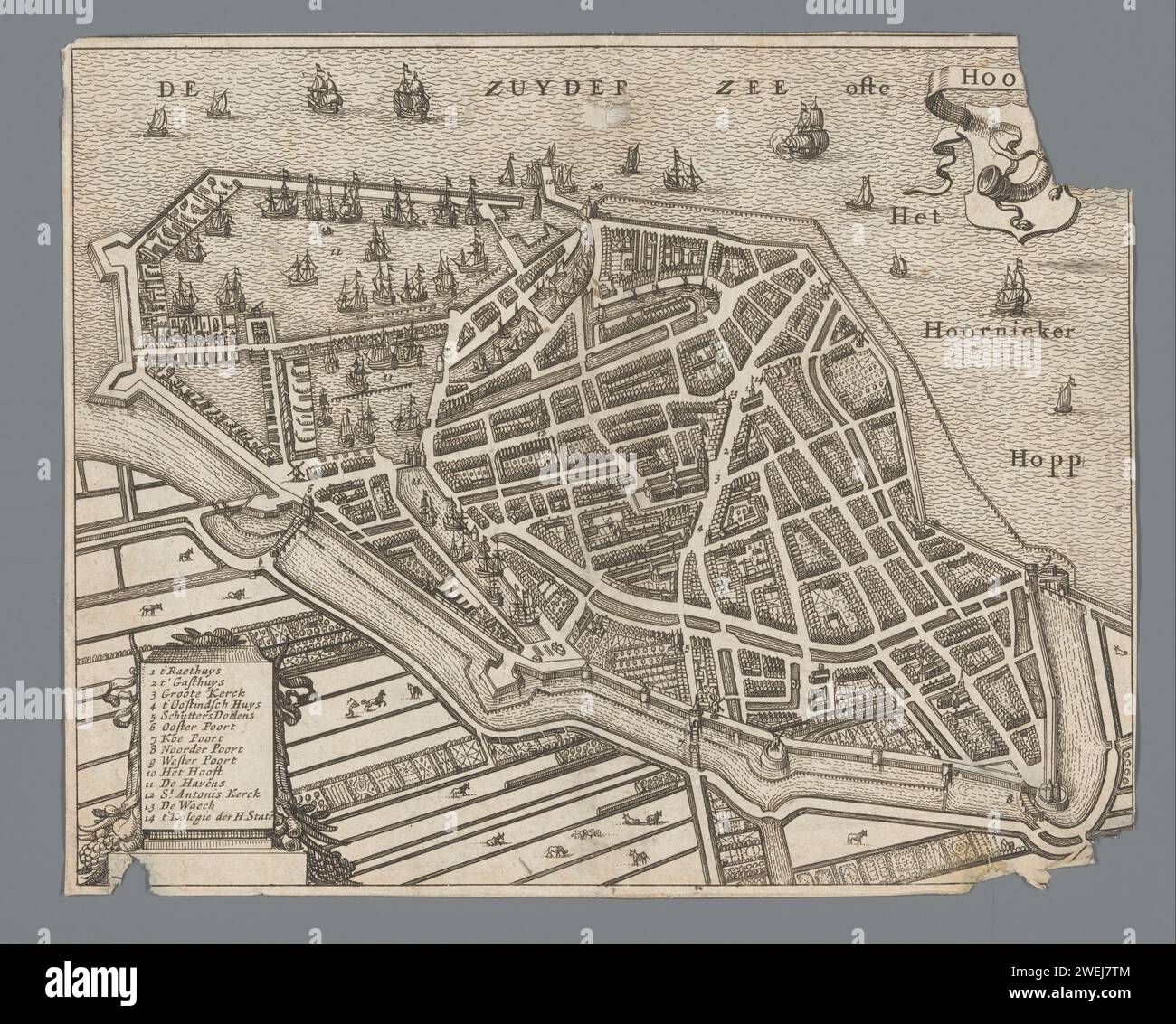 Map of hoorn hi-res stock photography and images - Alamy