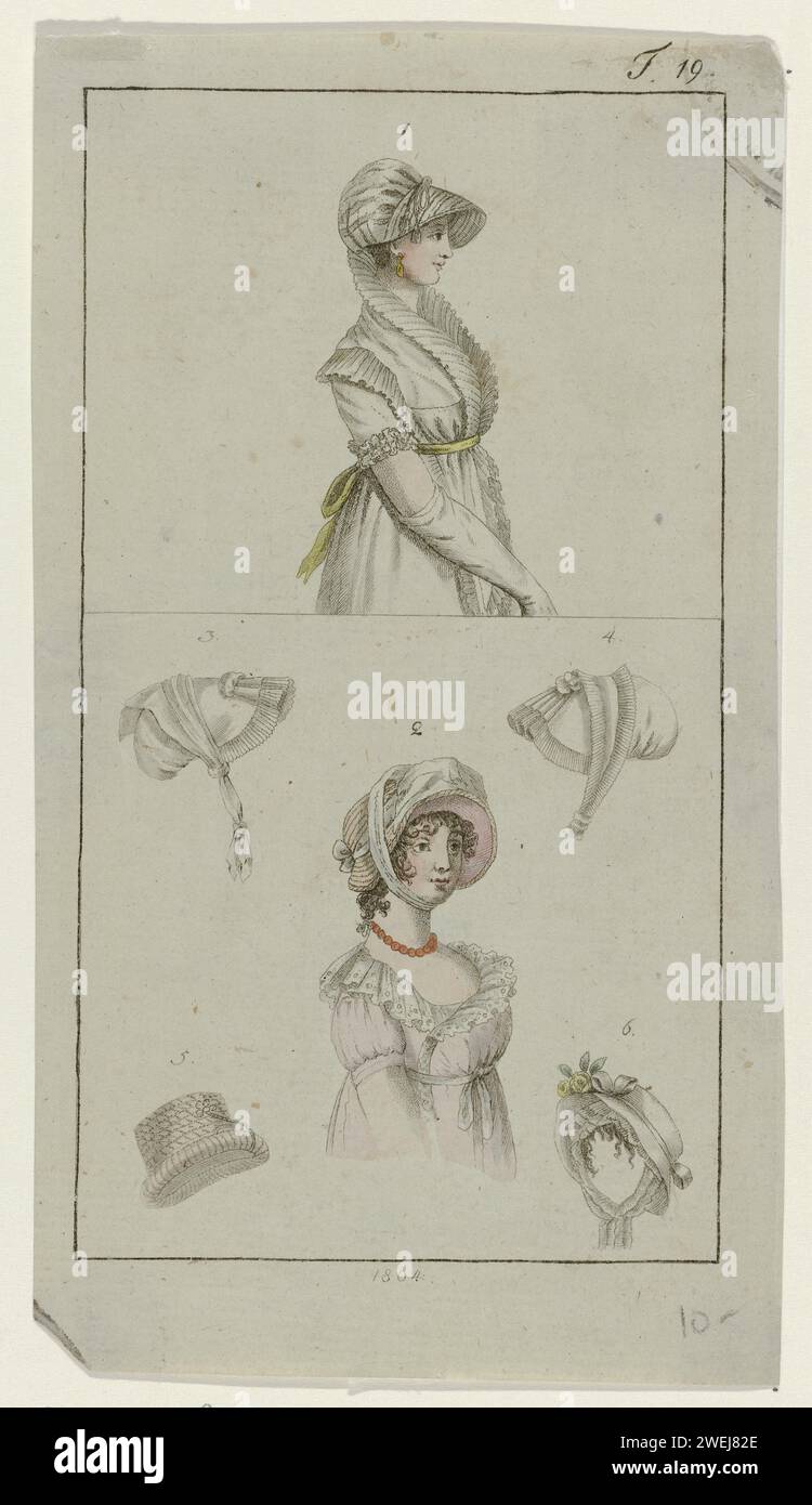 Journal of luxury and fashions, 1804, T 19, 1804 Two women, halfway ...