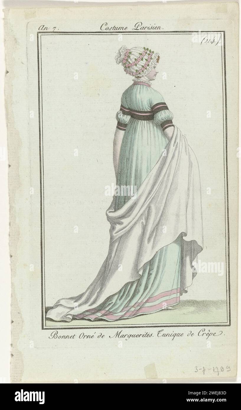 Journal of the ladies and fashions, Parisian costume, July 3, 1799 ...