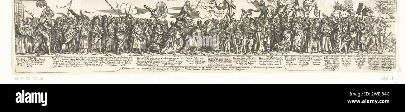 The triumph of Christ, Johann Theodor de Bry, After Titian, c. 1581 - c ...