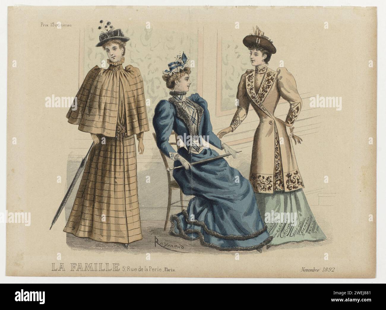 The family, November 1892, 1892 Three women in an interior. From left ...