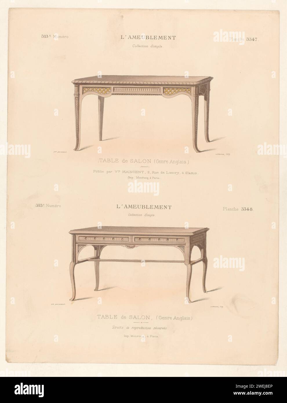 Two english style coffee tables hi-res stock photography and images - Alamy