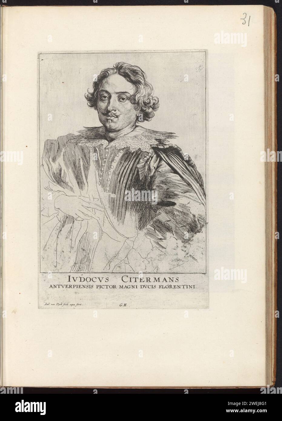 Portrait of Justus Sustermans, 1645 - 1646 print Portrait of Justus ...