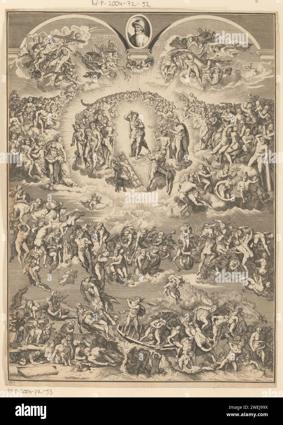 Last judgment, 1700 - 1800 print Print is part of an album. paper ...