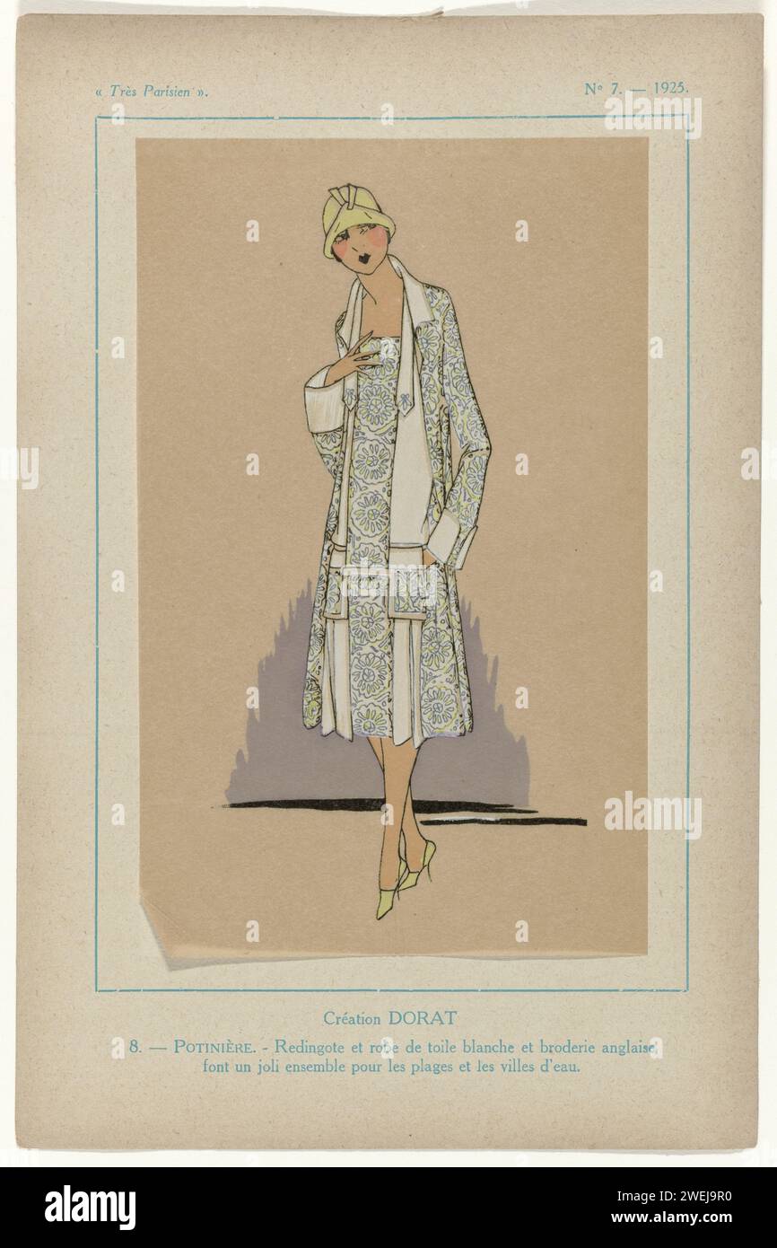 Very Parisian, 1925, No. 7, pl. 8: Creation Dorat - Potinière, 1925 ...