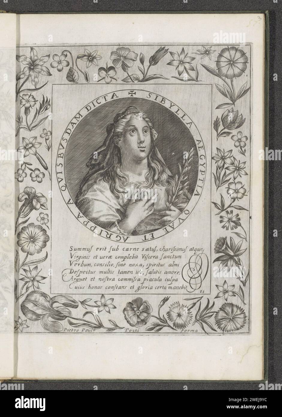 Egyptian Sibille, 1601 - 1627 print Bust of the Egyptian Sibille. In ...