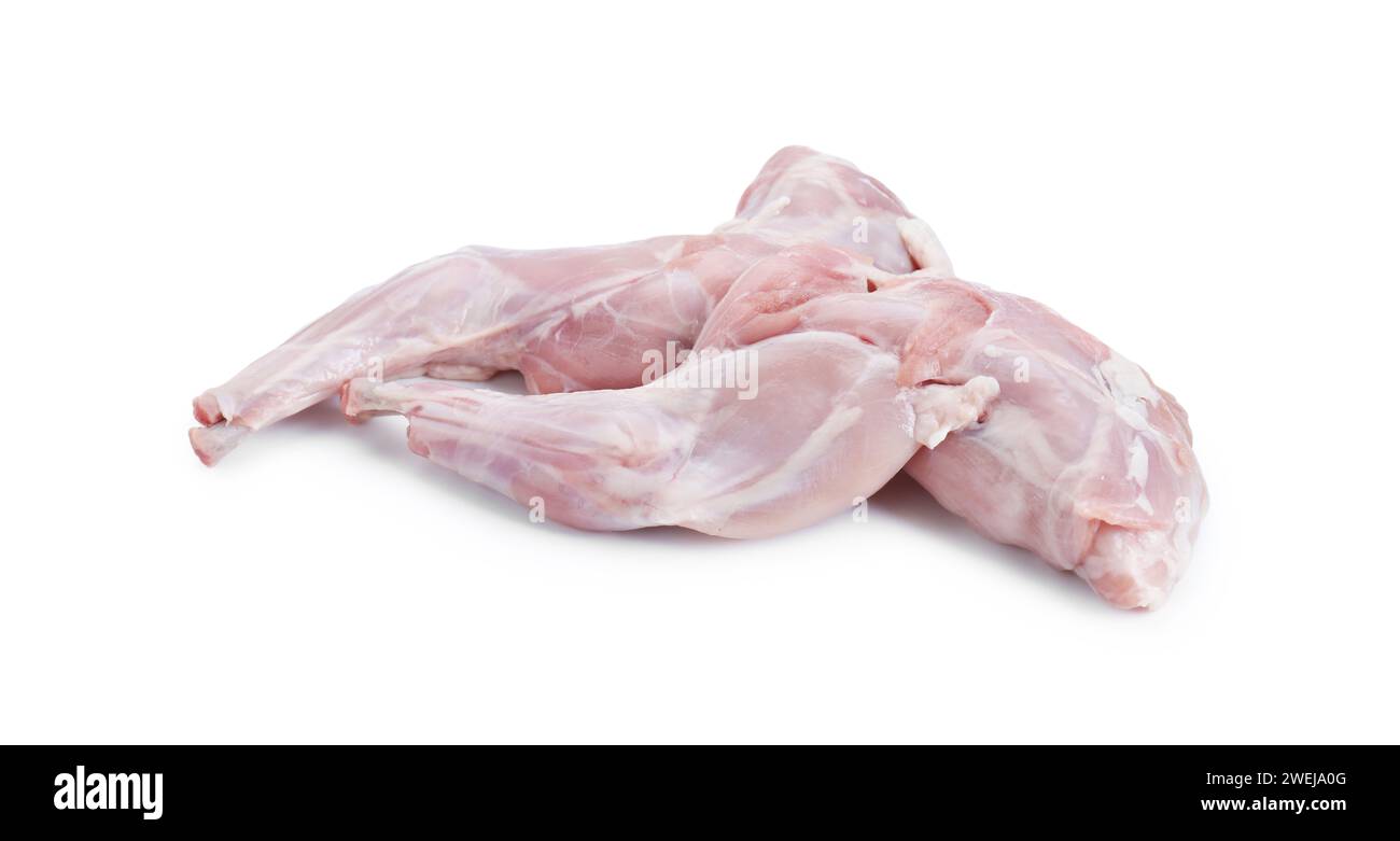 Fresh raw rabbit legs isolated on white Stock Photo - Alamy