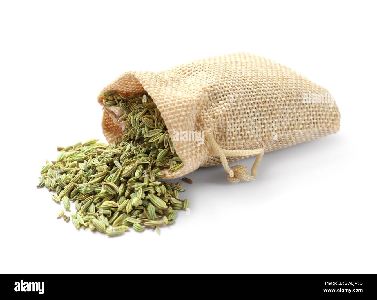 Bag with dry fennel seeds isolated on white Stock Photo - Alamy