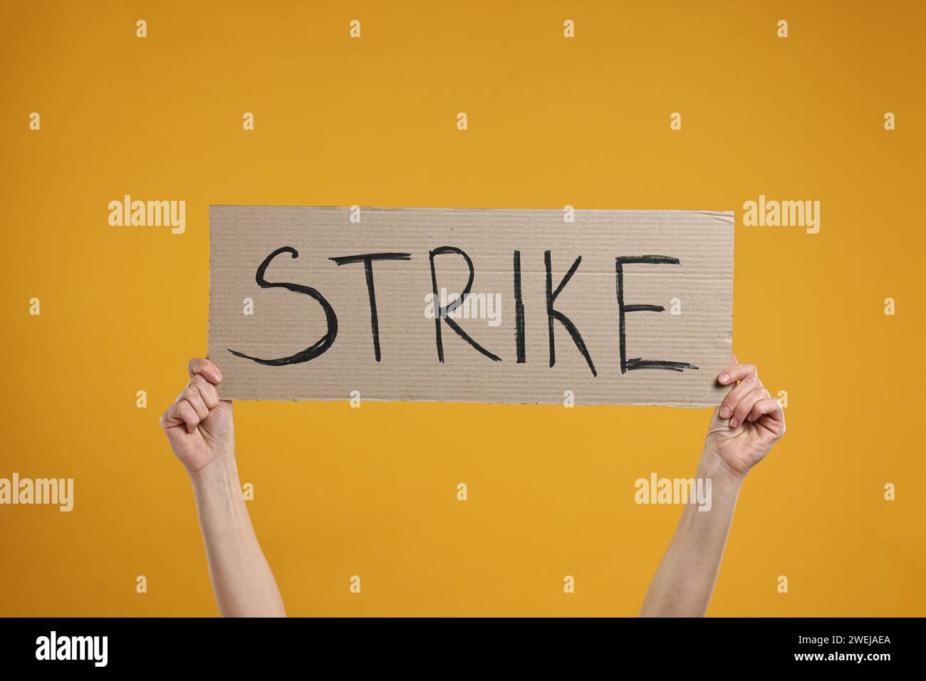 Hand written protest banner hi-res stock photography and images - Alamy