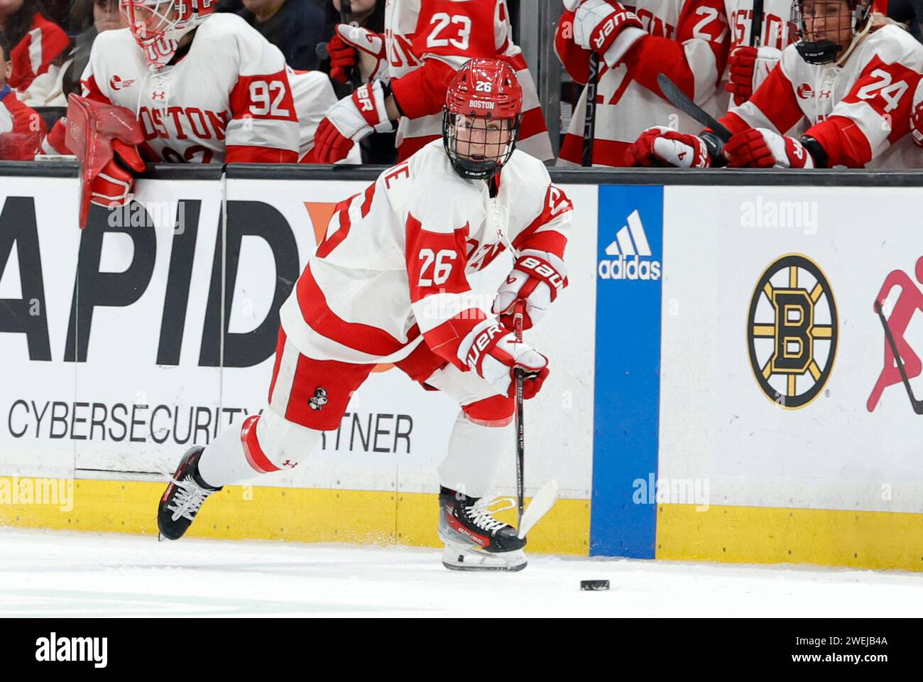 BOSTON, MA - JANUARY 23: Boston University forward Lilli Welcke (26 ...