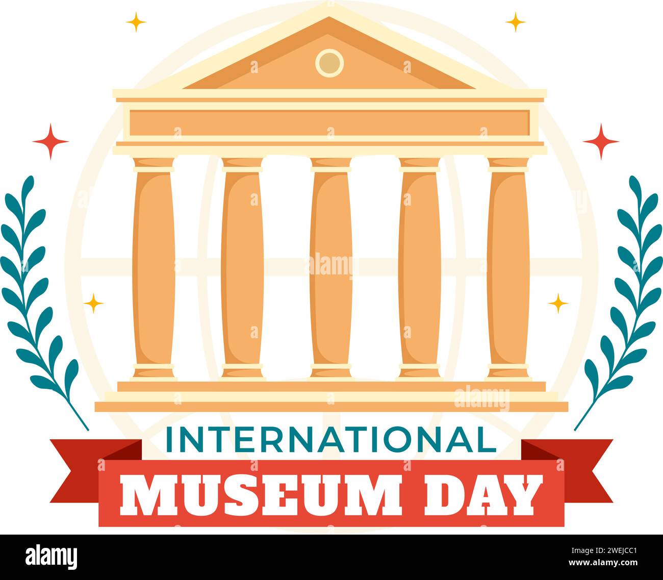 International Museum Day Vector Illustration on May 18 with Building ...