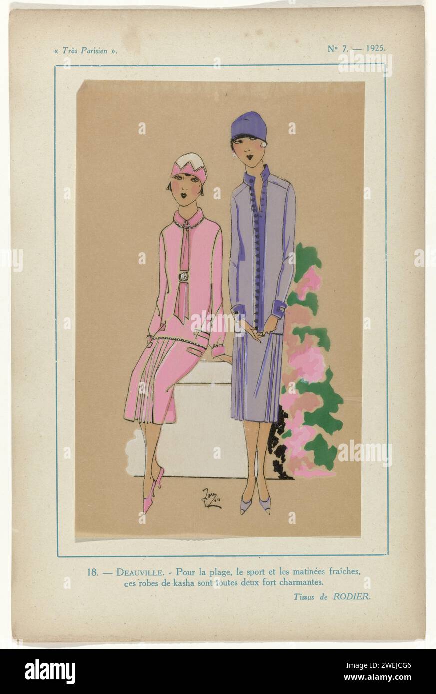 Very Parisian, 1925, no. 7, pl. 18. - Deauville, 1925 Ensembles of ...