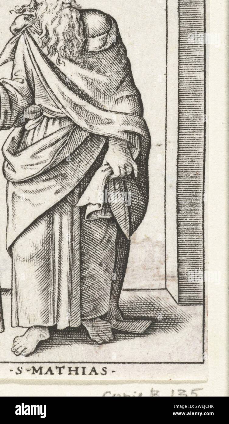 Apostle Mattias Met Speer, Anonymous, After Marcantonio Raimondi, After ...