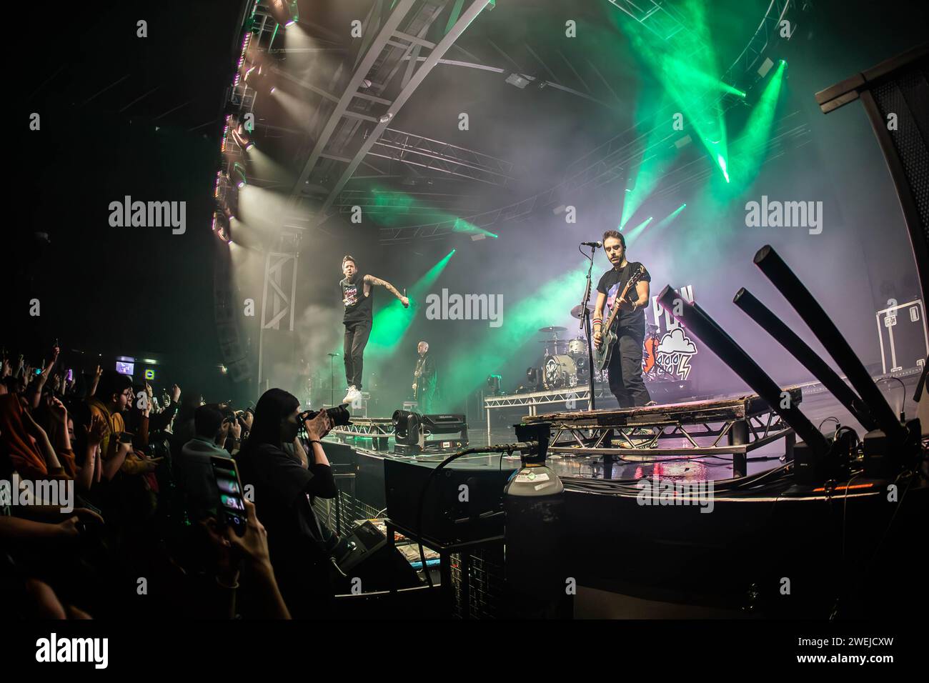 Milan Italy. 25th Jan 2024. The Canadian band SIMPLE PLAN performs live ...
