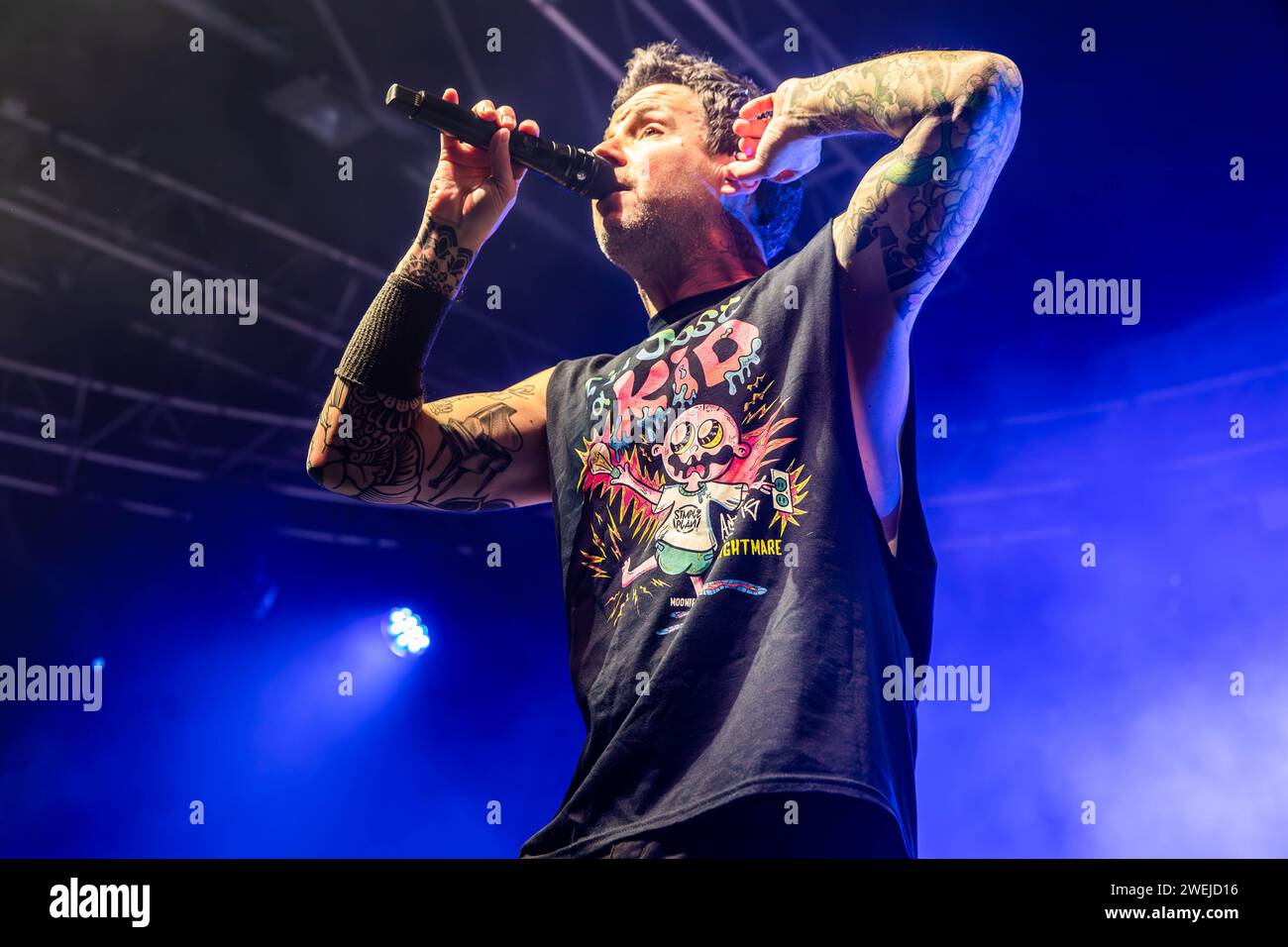Milan Italy. 25th Jan 2024. The Canadian band SIMPLE PLAN performs live ...