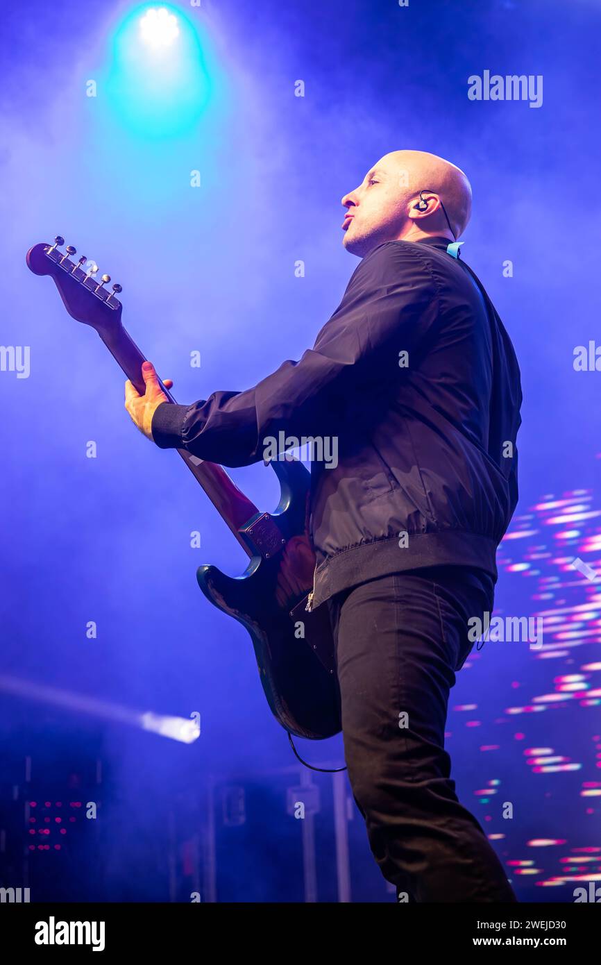 Milan Italy. 25th Jan 2024. The Canadian band SIMPLE PLAN performs live ...