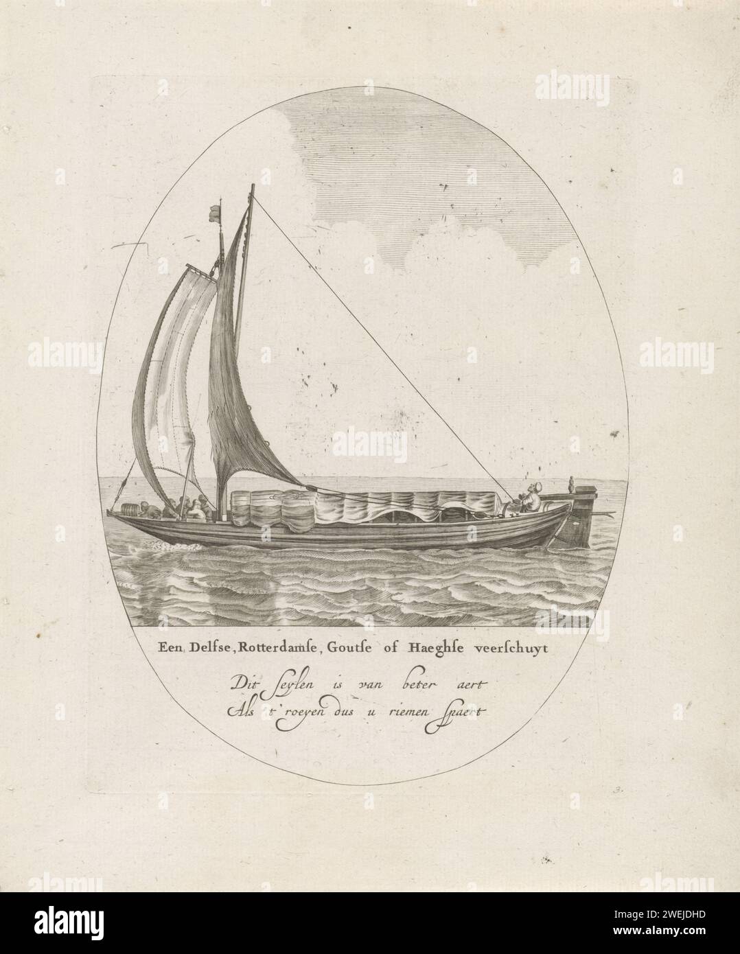 Flat bottom boat engraving hi-res stock photography and images - Alamy