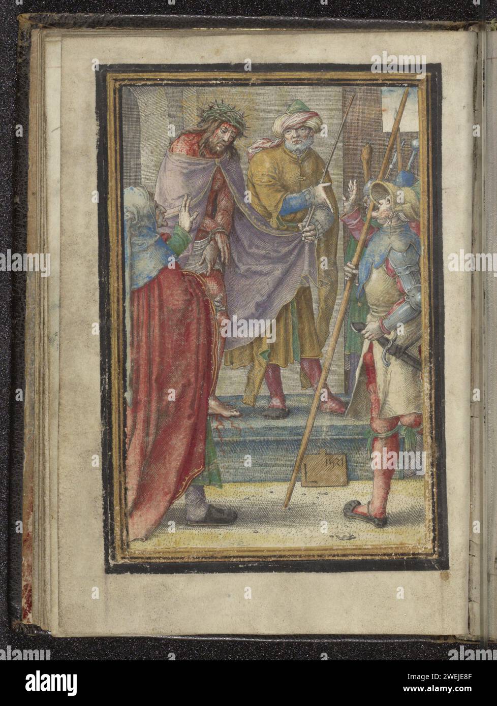 Christ shown to the people (Ecce Homo), Lucas van Leyden, 1521 print Christ is shown to the ...