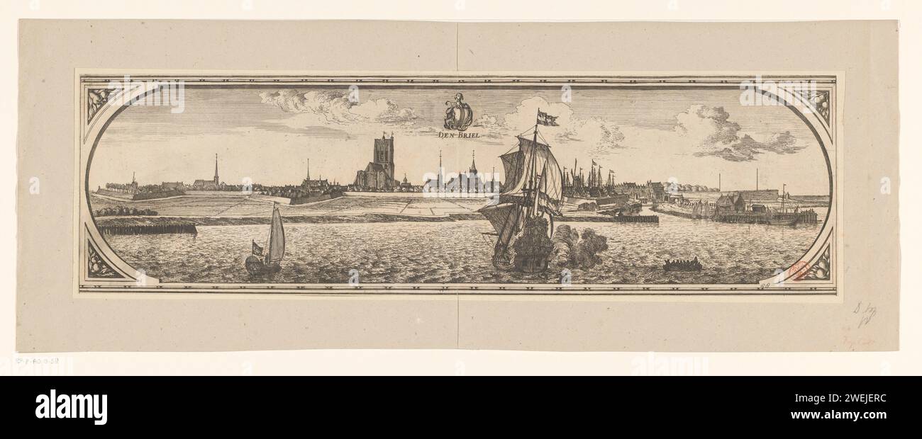 View of Brielle, Joost van Geel, 1666 - 1698 print View of Brielle seen ...