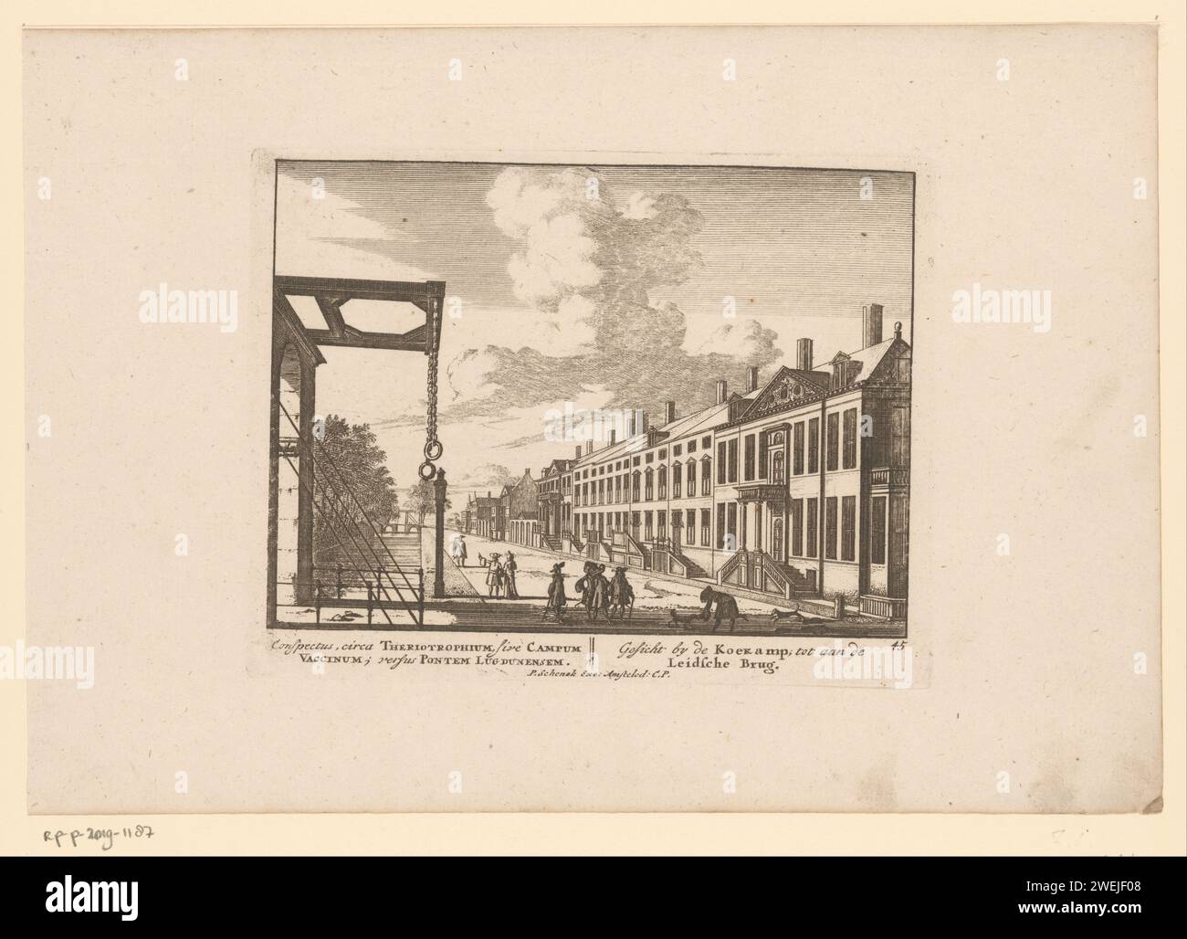 Face from the Koekamp to the Leidsebrug, Jan van Call (I), c. 1700 ...