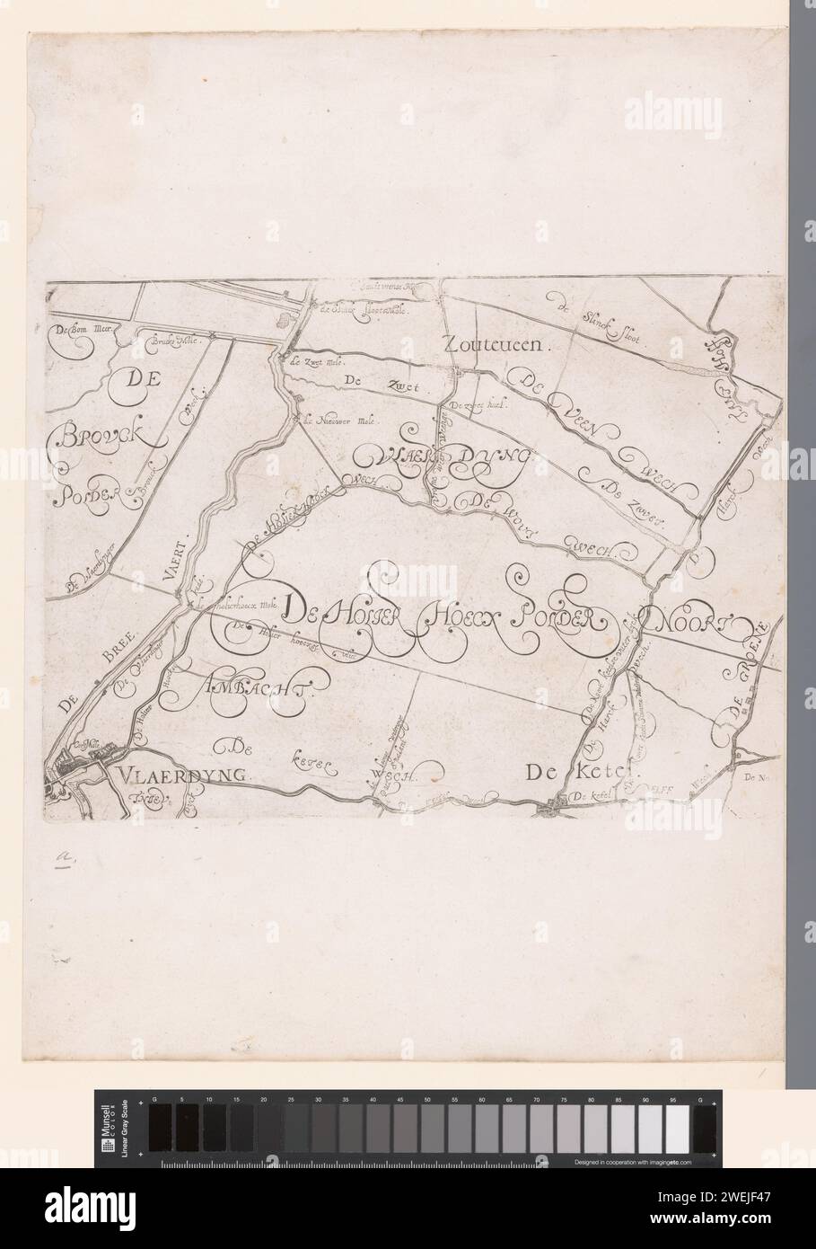 Map of the Schieland Water Board, with Vlaardingen, Floris Balthasarsz ...