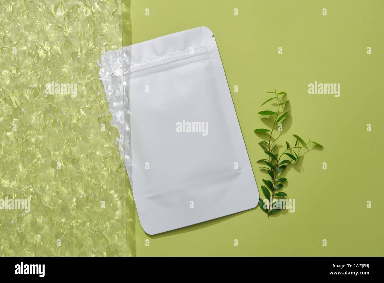 Scene for branding cosmetic with facial sheet mask packaging mockup on ...