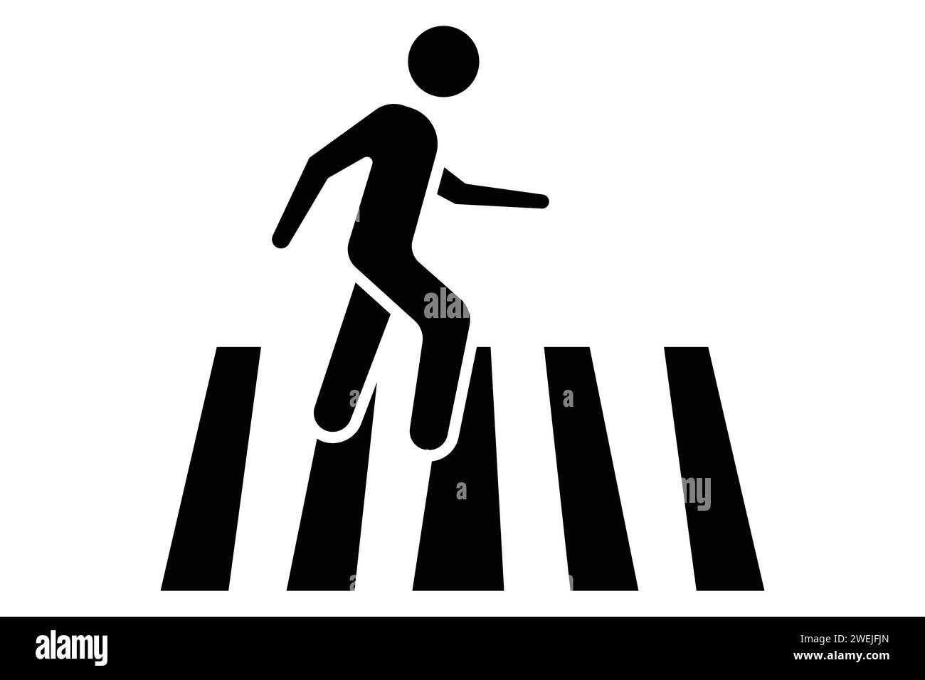 Pedestrian Crossing Icon Icon Related To Pedestrian Pathways Public Navigation Solid Icon