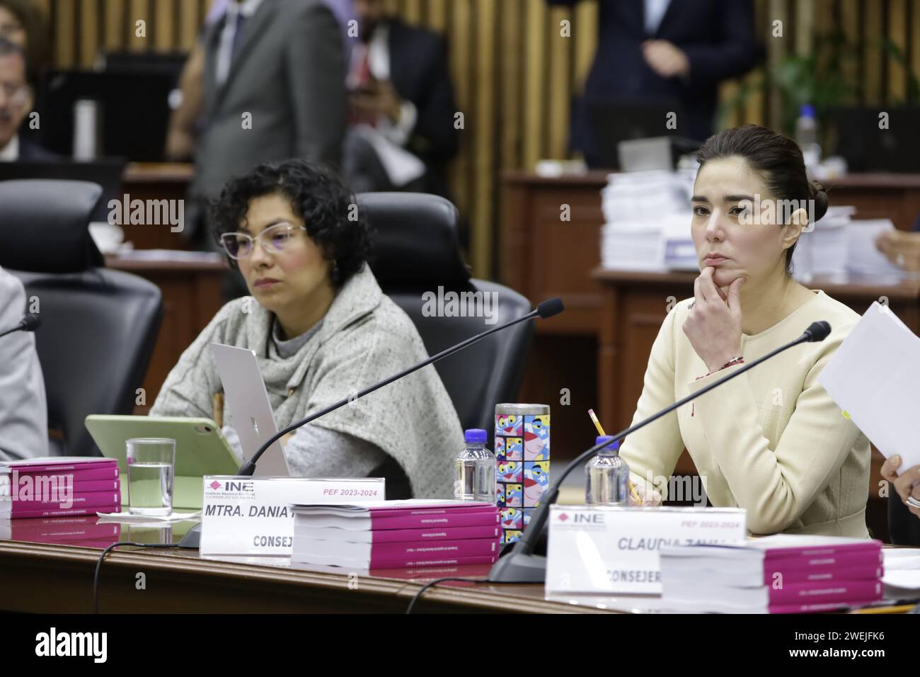 Mexico City, Mexico. 25th Jan, 2024. Electoral counselors, Rita Bell ...