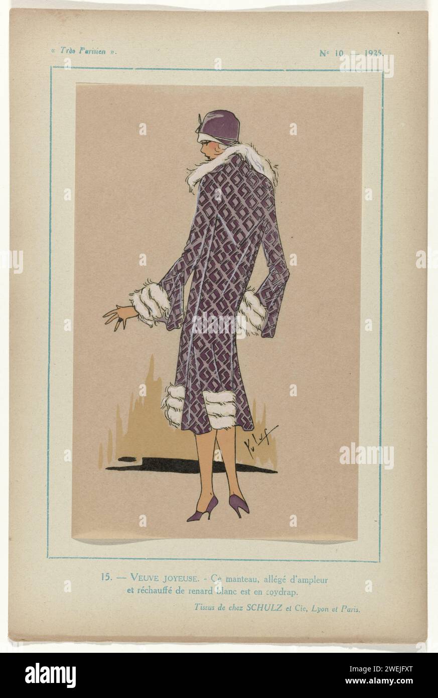 Very Parisian, 1925, No. 10, pl. 15. - Widow Joyeuse, 1925 Mantel ...