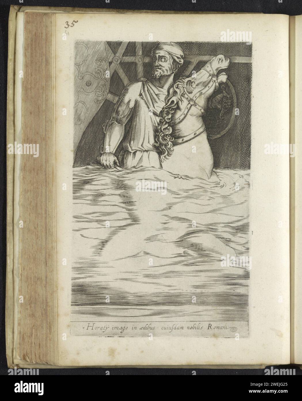 Horatius Cocles relief on horseback that defends the Pons Sublicus in ...