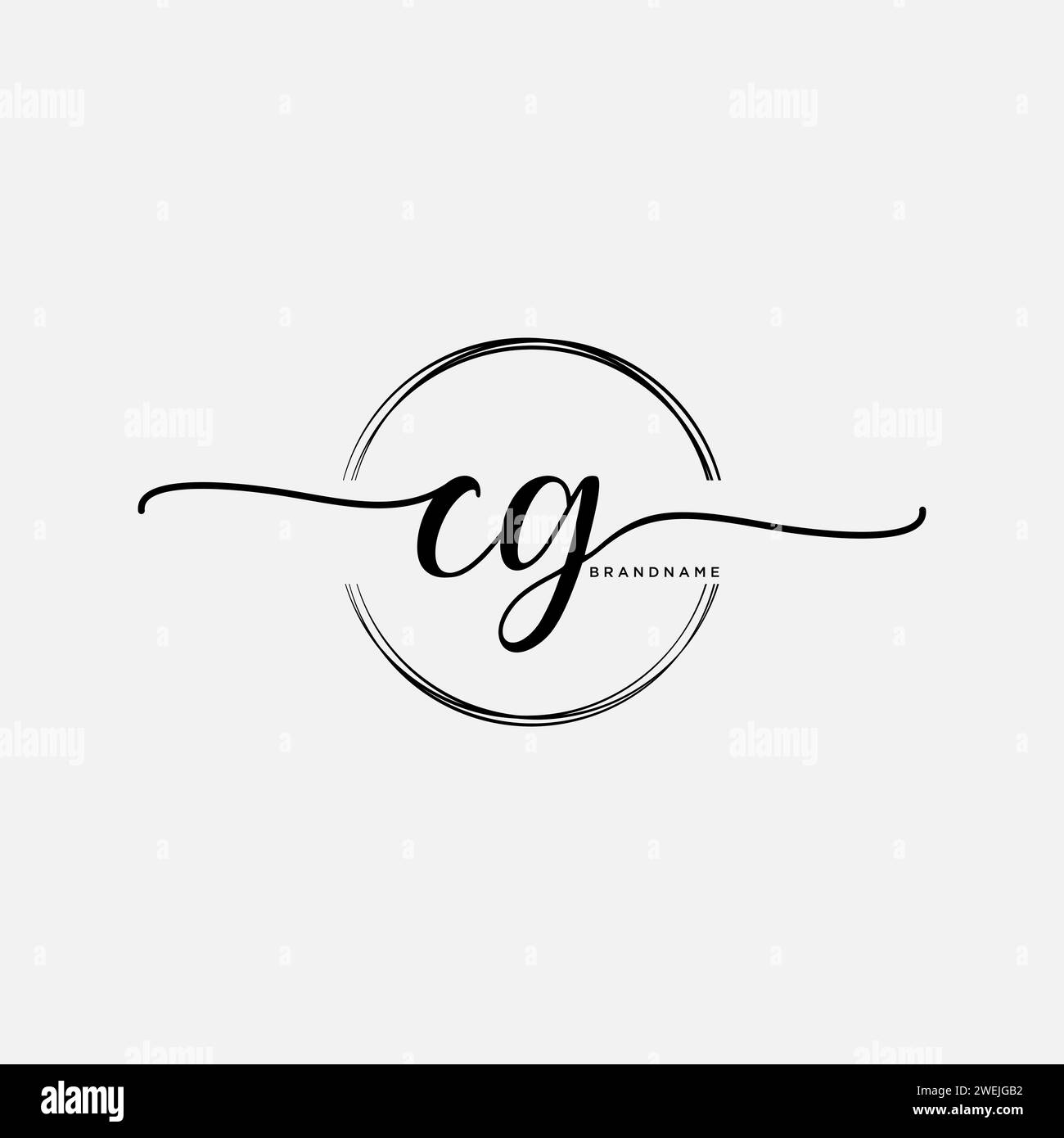 Cg logo handwriting hi-res stock photography and images - Alamy