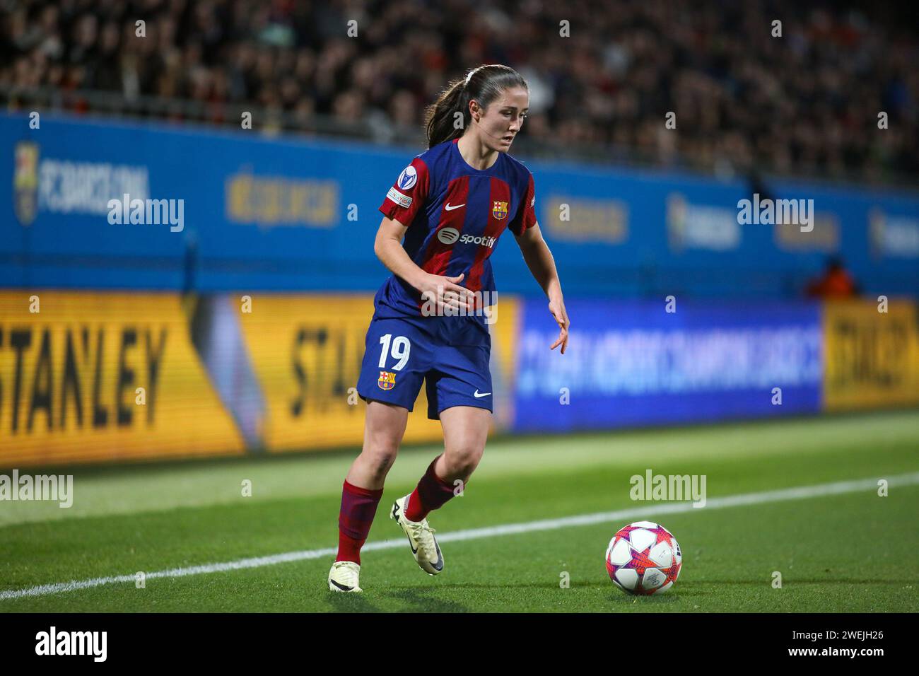 Barcelona, Spain. 25th Jan, 2024. Bruna Vilamala (19 FC Barcelona) in ...