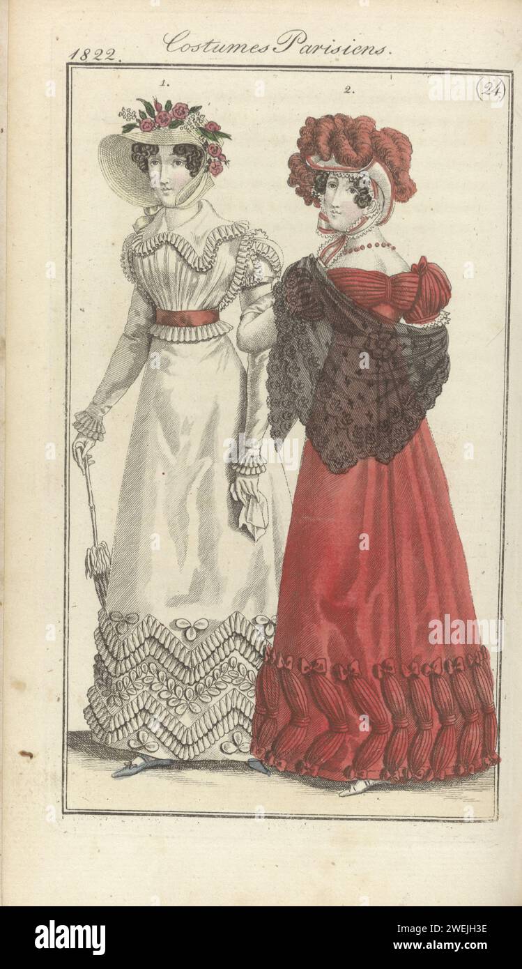 Journal of ladies and fashions, editis Frankfurt June 9, 1822, Parisian ...